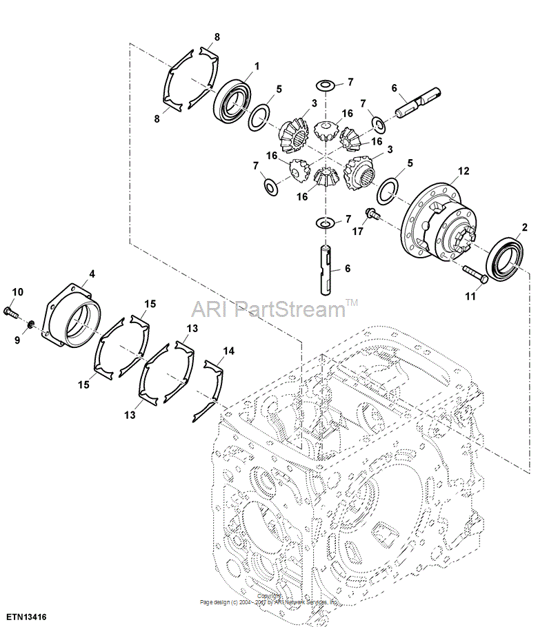R138246 - TREE fits JOHN DEERE