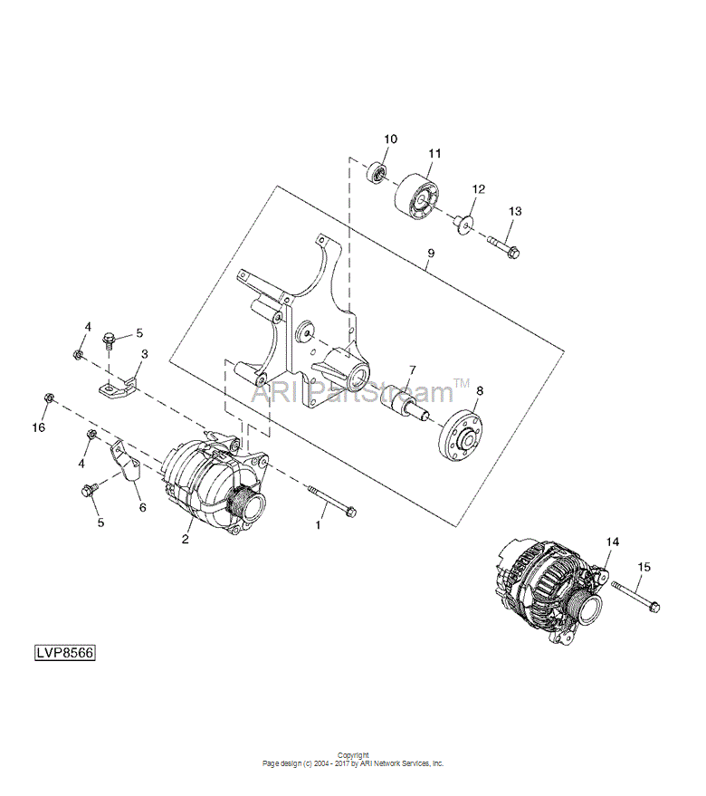 RE529377 - ALTERNATOR: 12V 70A fits JOHN DEERE | Price: $229.65 Stock ...