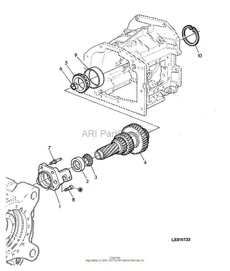 L100299 - Bearing Housing W/O fits JOHN DEERE