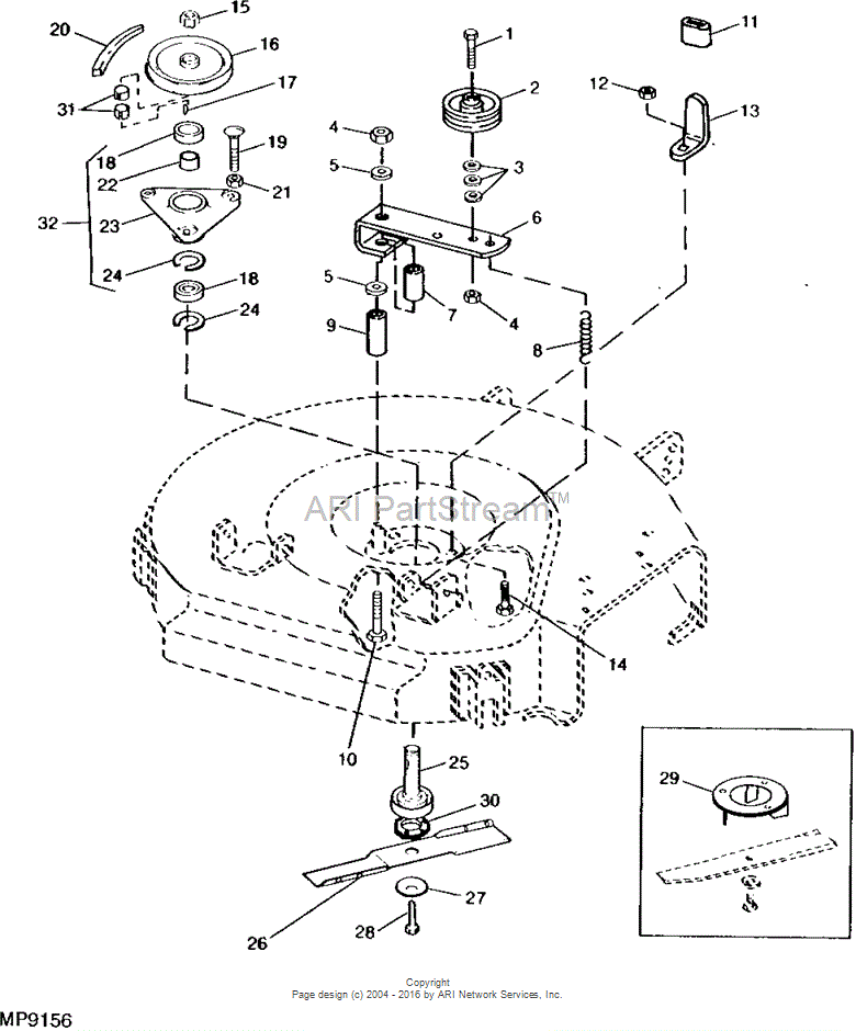 AM32955 - CUBE fits JOHN DEERE