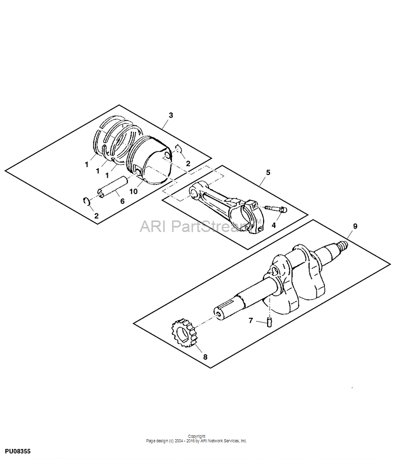 AM133731 - CONN ROD fits JOHN DEERE | Price: $41.17 Stock: Wisconsin