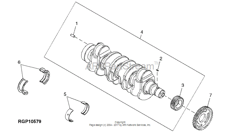 RE504638 - CRANKSHAFT BARE fits JOHN DEERE | Price: $808.89 Stock: Florida