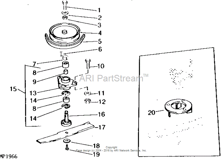 AM32955 - CUBE fits JOHN DEERE