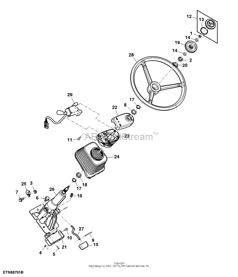 RE200375 - GEAR-SELECTOR fits JOHN DEERE