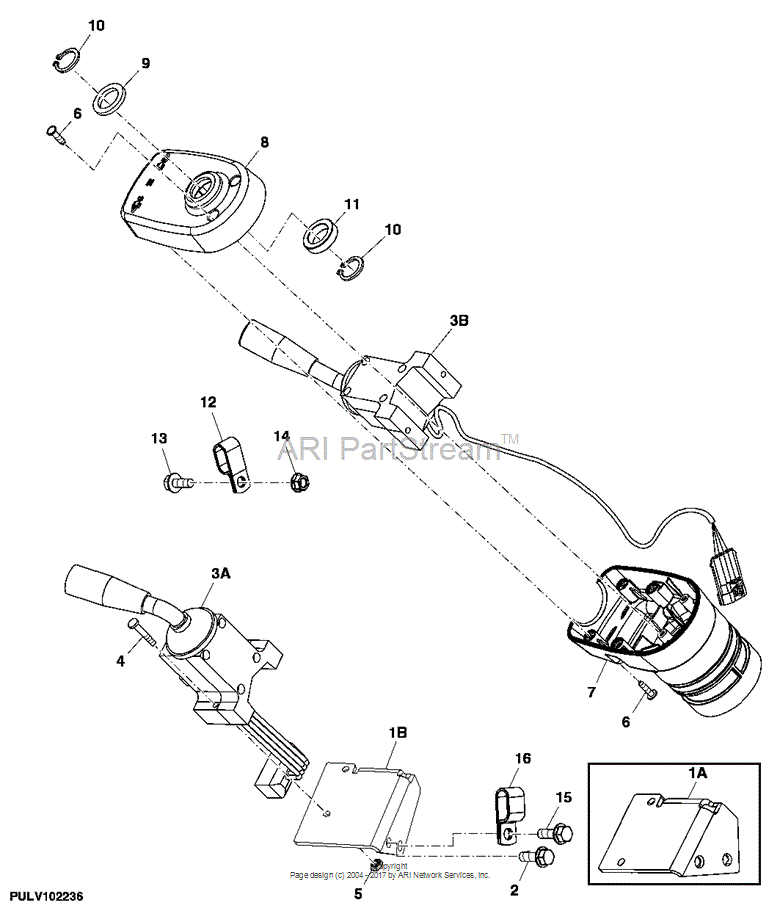 RE200375 - GEAR-SELECTOR fits JOHN DEERE