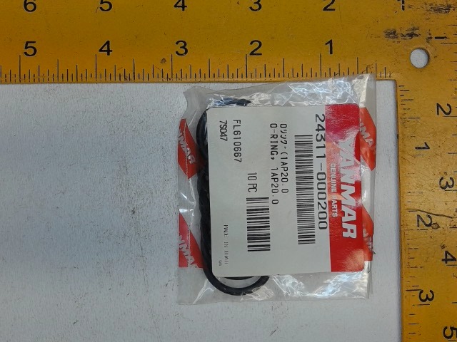 24311-000200 - SEAL O-RING fits YANMAR | Price: $0.26 Stock: Florida