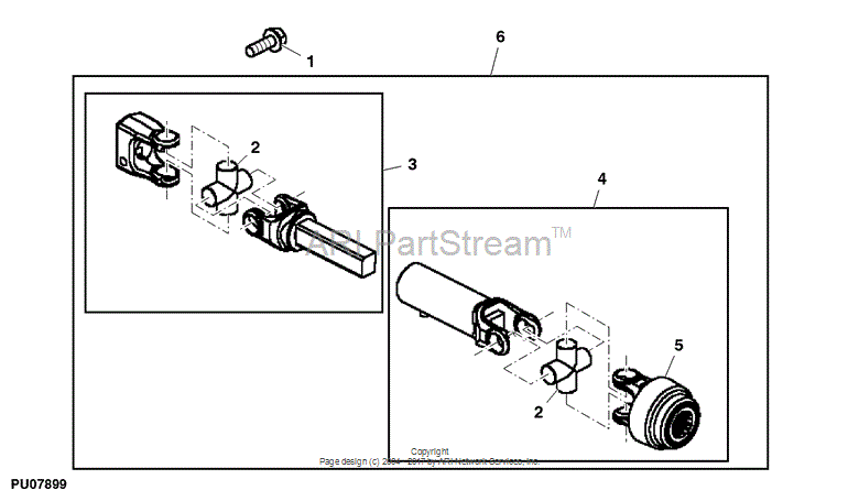 AM131981 - CROSSHEAD WITH BEARINGS fits JOHN DEERE