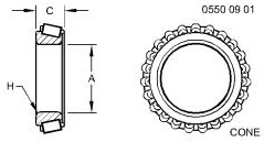 AL156506 - BEARING CONE fits JOHN DEERE