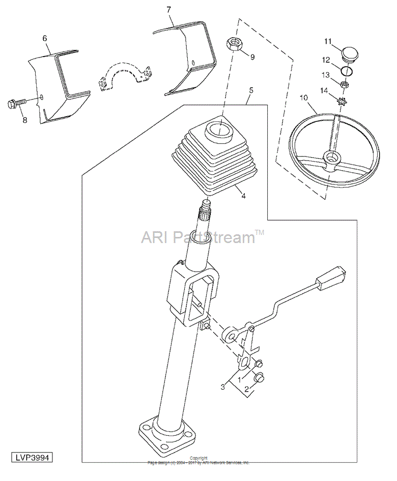 AR78405 - Steering Wheel, Dished for John Deere Tractor, fits JOHN ...