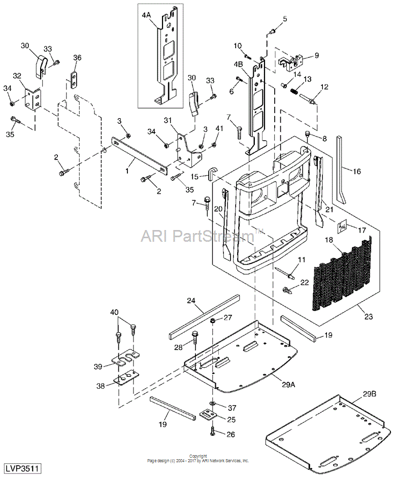 re70421 - Grille fits JOHN DEERE