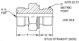 38H5003 - ADAPTER FITTING fits JOHN DEERE | Price: $12.74 Stock: Wisconsin