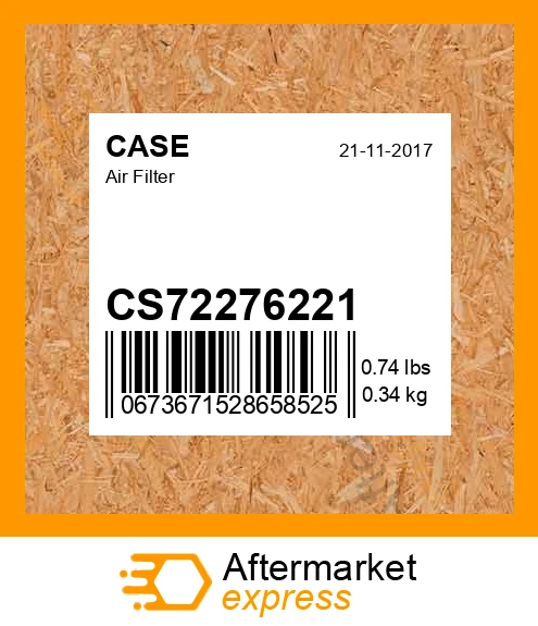 CS72276221 - Air Filter fits CASE | Price: $20.79 Stock: Kentucky