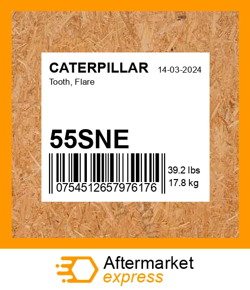 55SNE - Tooth, Flare fits CATERPILLAR | Price: $156.42 Stock: Florida
