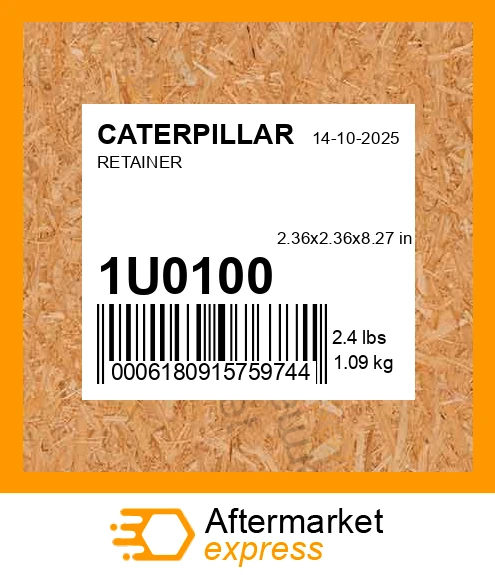 1U0100 - RETAINER fits CATERPILLAR | Price: $186.73 Stock: Tennessee