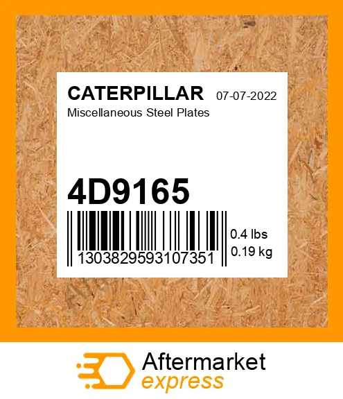 4D9165 - Miscellaneous Steel Plates fits CATERPILLAR