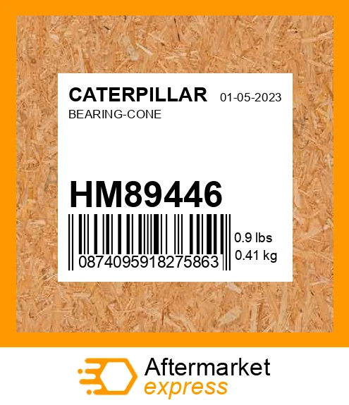 hm89446 - BEARING-CONE fits CATERPILLAR | Price: $48.33