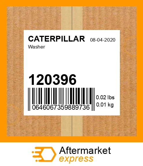 120396 - Washer fits CATERPILLAR | Price: $4.95 Stock: Florida