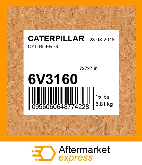 6V3160 - CYLINDER G fits CATERPILLAR | Price: $1,302