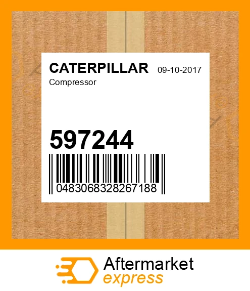 597244 - Compressor fits CATERPILLAR | Price: $683.10 Stock: Kentucky