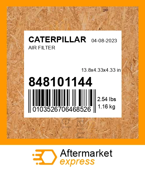 848101144 - AIR FILTER fits CATERPILLAR | Price: $33.85 Stock: Indiana