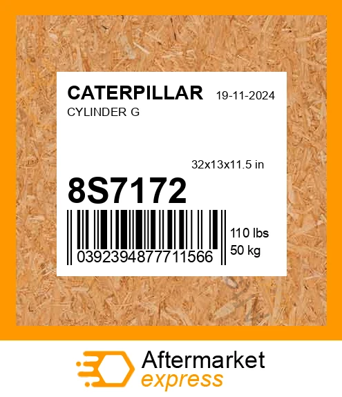 8S7172 - CYLINDER G fits CATERPILLAR | Price: $4,920