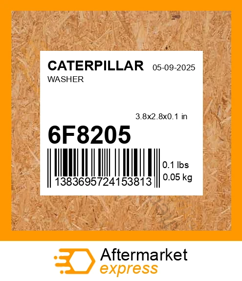 6F8205 - WASHER fits CATERPILLAR | Price: $0.14 Stock: Indiana