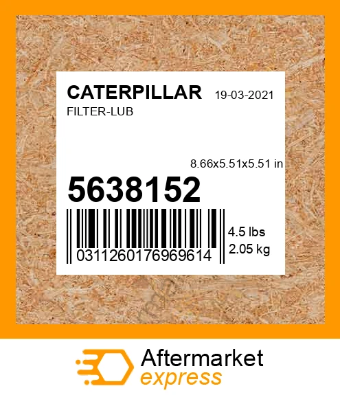 5638152 - FILTER-LUB fits CATERPILLAR | Price: $63.11