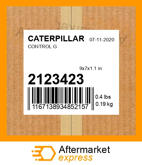 2123423 - CONTROL G fits CATERPILLAR | Price: $111.60 Stock: Tennessee