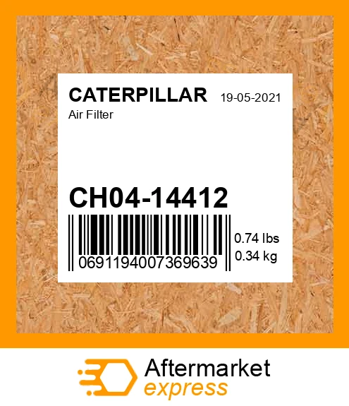 CH04-14412 - Air Filter fits CATERPILLAR | Price: $25.74