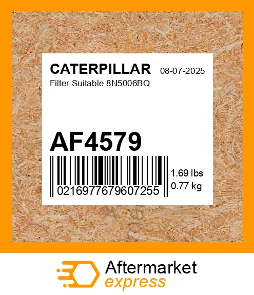 AF4579 - Filter Suitable 8N5006BQ fits CATERPILLAR | Price: $26.73 ...
