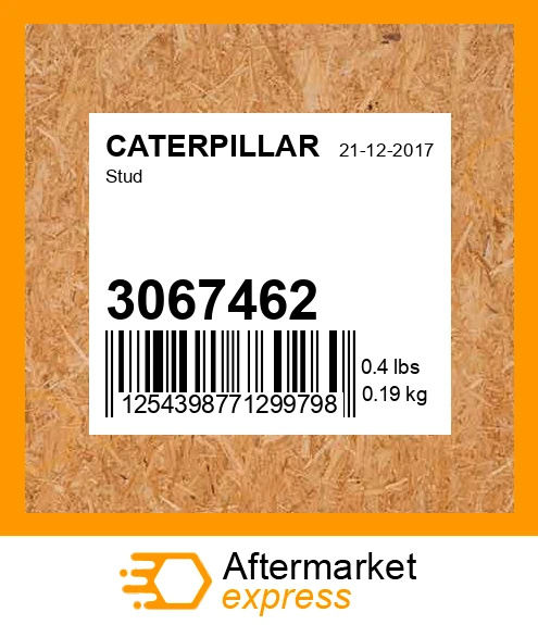 3067462 - Stud fits CATERPILLAR