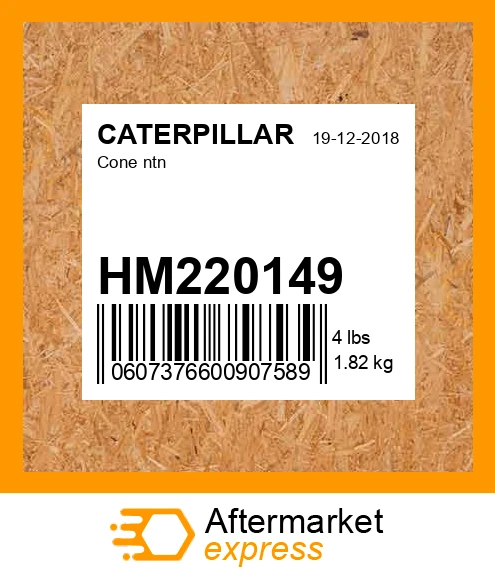 HM220149 - Cone ntn fits CATERPILLAR | Price: $123.75 Stock: Florida