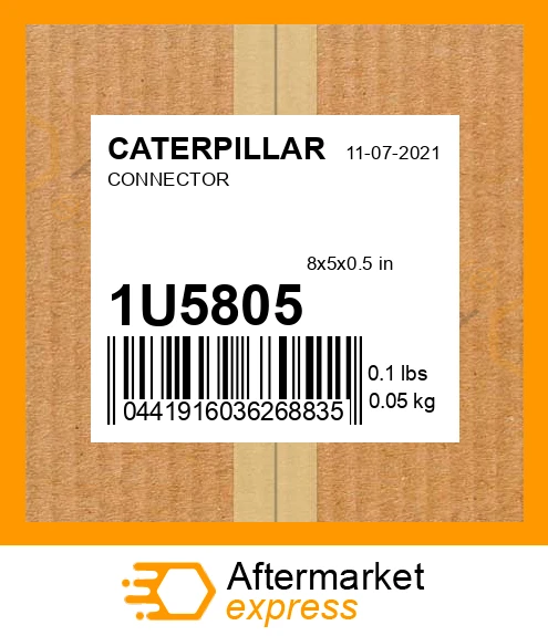 1U5805 - CONNECTOR fits CATERPILLAR | Price: $3.52 Stock: Tennessee