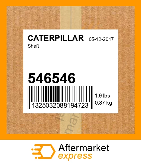 546546 - Shaft fits CATERPILLAR | Price: $76.23 Stock: Kentucky