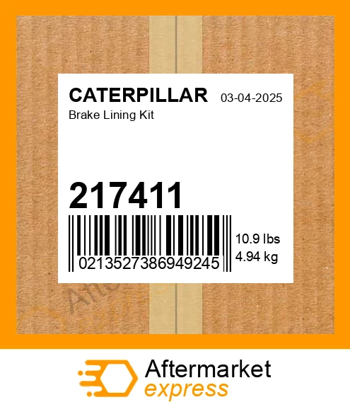 217411 - Brake Lining Kit fits CATERPILLAR | Price: $129.99 Stock: Florida