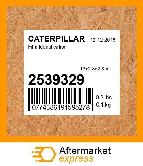 2539329 - Film Identification fits CATERPILLAR