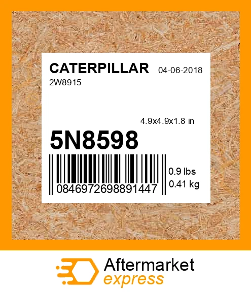 5N8598 - 2W8915 fits CATERPILLAR | Price: $110.89 Stock: Tennessee