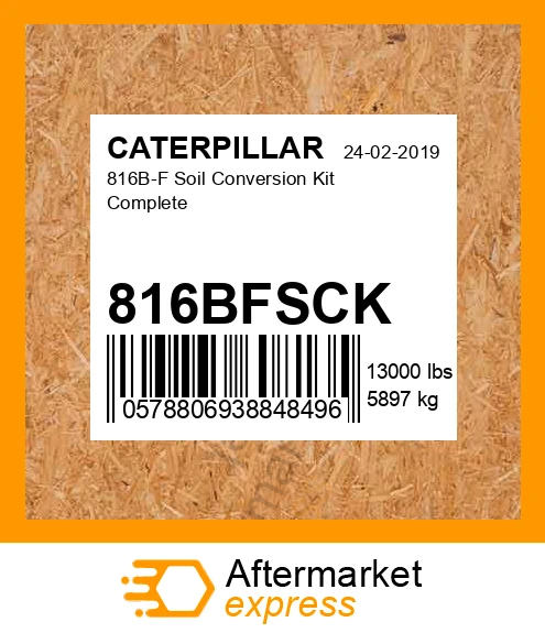 816BFSCK - 816B-F Soil Conversion Kit Complete fits CATERPILLAR | Price: $49,952