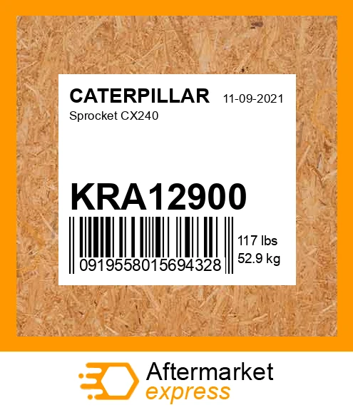 KRA12900 - Sprocket CX240 fits CATERPILLAR | Price: $550.84 Stock: Florida