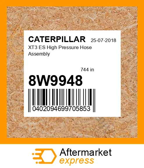 8W9948 - XT3 ES High Pressure Hose Assembly fits CATERPILLAR
