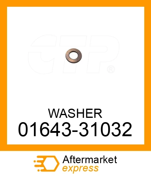01643-31032 - WASHER fits CATERPILLAR | Price: $4.95