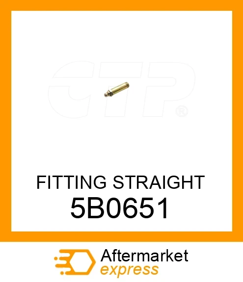 5B0651 - FITTING STRAIGHT fits CATERPILLAR | Price: $1.00 Stock: Florida