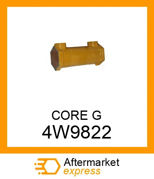 4W9822 - CORE G fits CATERPILLAR | Price: $938.39 Stock: Texas
