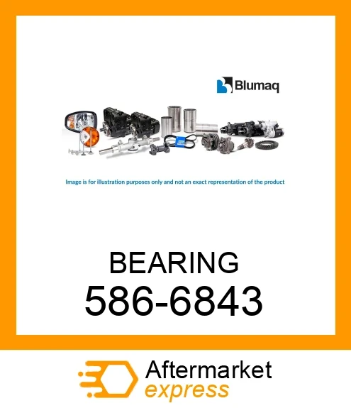 586-6843 - BEARING fits CATERPILLAR | Price: $37.15 Stock: Florida