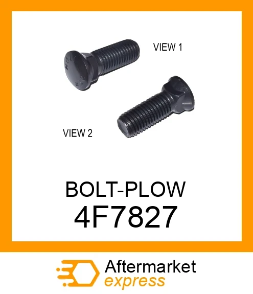 4F7827 - BOLT-PLOW fits CATERPILLAR | Price: $0.84 Stock: Florida