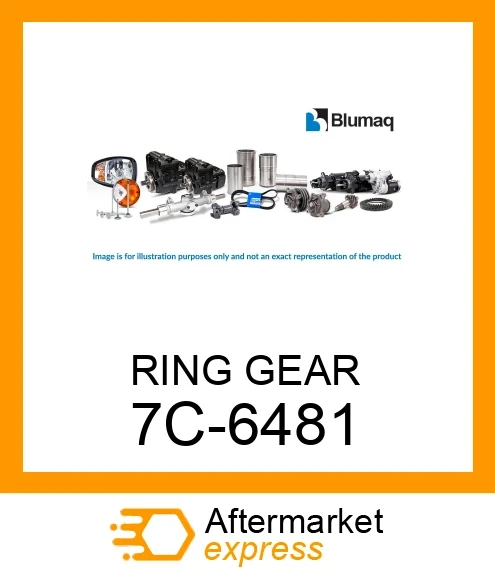 7C-6481 - RING GEAR fits CATERPILLAR | Price: $56.78 Stock: Florida