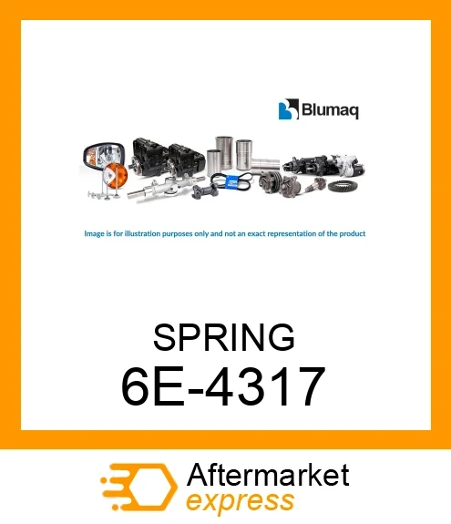 6E-4317 - SPRING fits CATERPILLAR | Price: $12.27 Stock: Florida