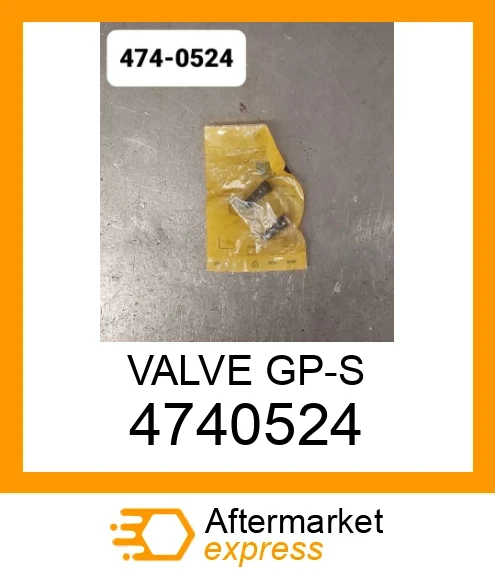 4740524 - VALVE GP-S fits CATERPILLAR | Price: $71.49 Stock: Tennessee