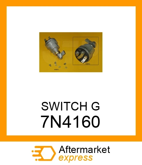 7N4160 - SWITCH G fits CATERPILLAR | Price: $14.49 Stock: Texas