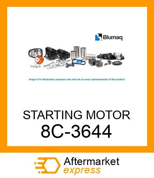 8C-3644 - STARTING MOTOR fits CATERPILLAR | Price: $537.13 Stock: Tennessee